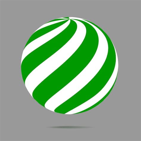 Premium Vector Abstract Volumetric Striped Sphere