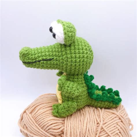 Crocodile Amigurumi Pdf Pattern Crocodile Crochet Pdf Pattern Etsy