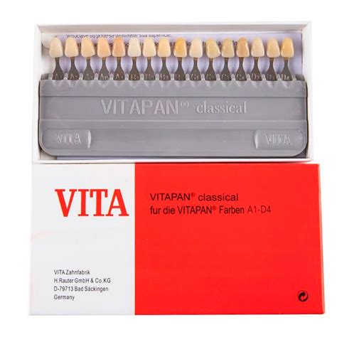 Vitapan Escala De Cores Vita Cor Dos Dentes Classic A1 D4 Shopee Brasil