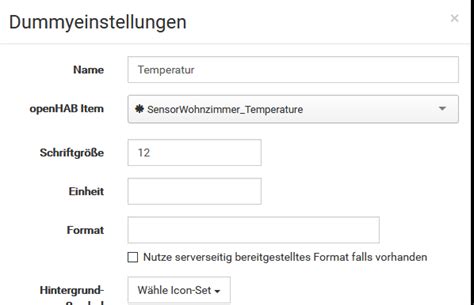 SOLVED Dummy Widget Format Value HABPanel OpenHAB Community