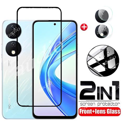 2in1 Tempered Glass Film For Honor X6b X7b X8b 4g 5g 2024 Screen