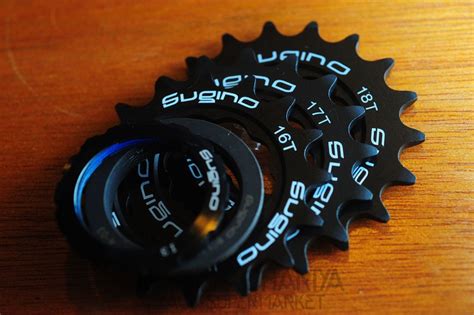 Sugino Track Cog 16t 17t 18t Set Black Track Cogs Cogs