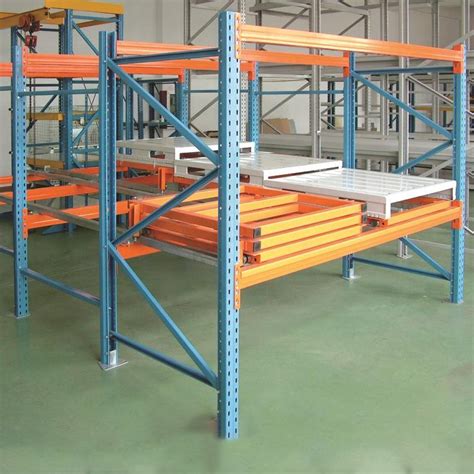 push back racks heavy duty logistics storage push back shelf system