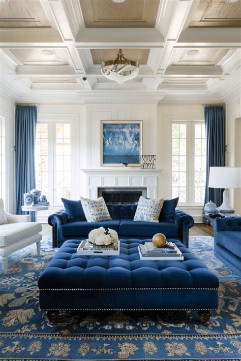 13 Ways To Infuse Blue And White Into Your Living Room Dreamyhomestyle