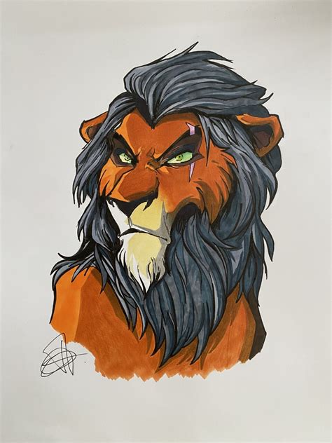 How To Draw Lion King Scar