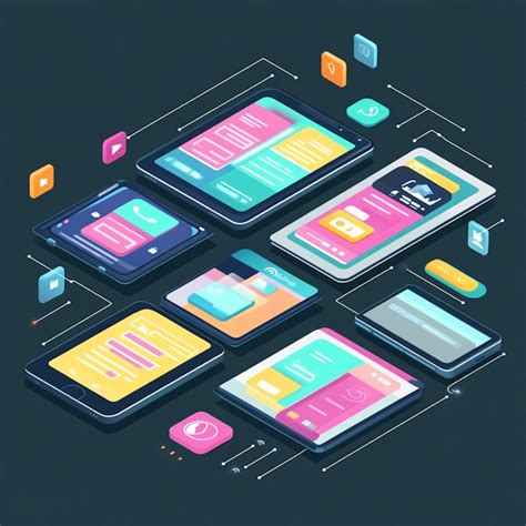 A Visual Of A Mobile App Being Tested For Compatibility Across