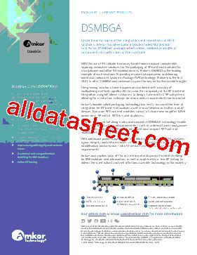 Dsmbga Datasheetpdf Amkor Technology