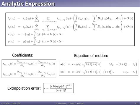 Ppt Track Fitting Using Kalman Filter And Smoother Powerpoint