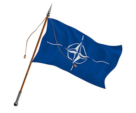 Premium Photo National Flag Of Nato Background With Flag Of Nato