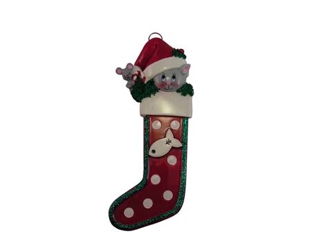 Kitty Stocking Festive Elf
