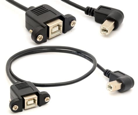 Printer Extension Cable Usb B Adapter Male To Female Connections Degree Socket Right