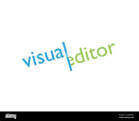 VisualEditor Rotated Logo White Background Stock Photo Alamy