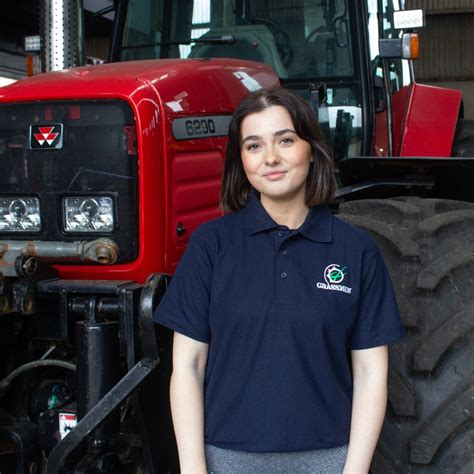 Massey Ferguson 6290 Unisex Adults Navy Polo Shirt Dtf Print Grassmen