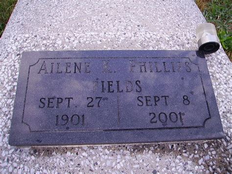 Ailene Kathryn Phillips Fields 1901 2001 Find A Grave Memorial