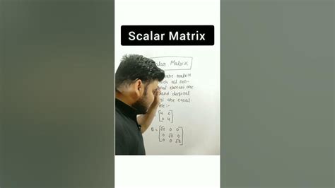 Scalar Matrix What Is Scalar Matrix Matrix Class 12th Ashish