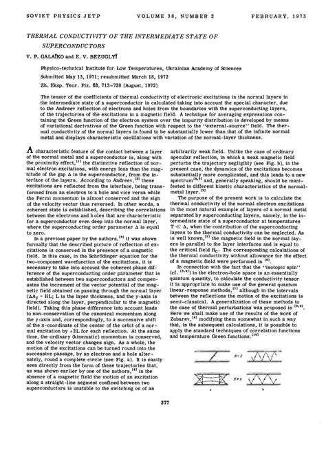 Pdf Thermal Conductivity Of The Intermediate State Of Superconductors