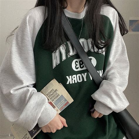 봄신상아방핏 벌룬핏 브루클린 나그랑 맨투맨 4color 에이블리