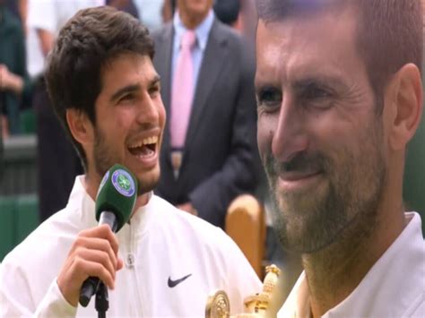 Carlos Alcaraz Pays Tribute To Novak Djokovic After Win Wimbledon 2023