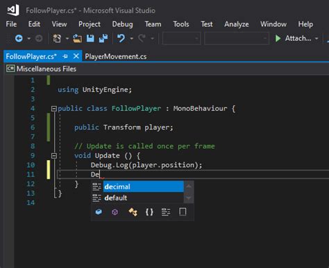 Visual Studio IntelliSense Doesn T Show Unity Hints Stack Overflow