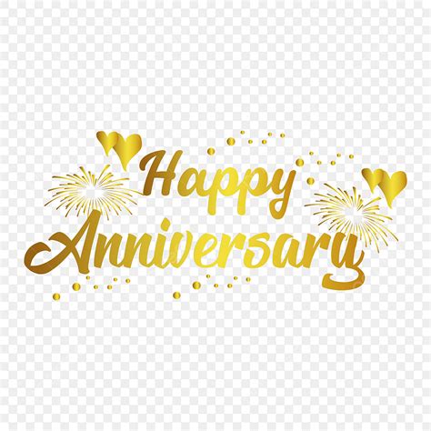 Feliz Aniversario Decoración Letras Doradas Con Diseño Vectorial De