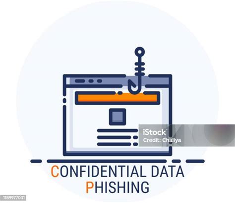 Gaya Ikon Baris Terisi Hacker Cyber Crime Menyerang Confidential Data Phishing Untuk Desain Web