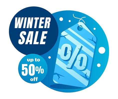 Winter Sale Background With Sale Tag Frozen In Ice And Snow 15880603