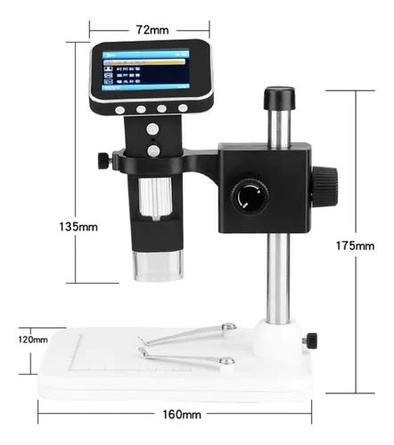 Microscópio Usb Digital Com Tela Lcd Portátil Parcelamento Sem Juros