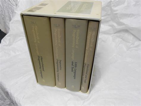 Handbook Of Programming Language 4 Volume Set Object Oriented