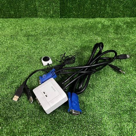 【やや傷や汚れあり】3 569】エレコム Elecom パソコン切替器 Pc2台切替 Kvm Kusn A 72710の落札情報詳細