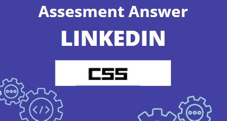 Linkedin Css Assessment Answers Artofit