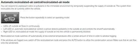 Recirculate Button Auto Vs Manual Page 4 Bimmerfest Bmw Forum