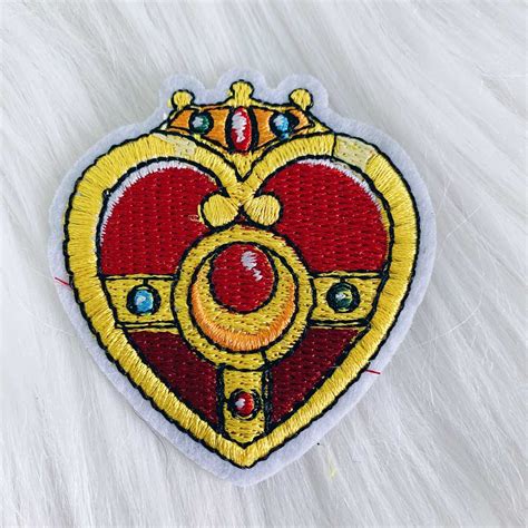 Spiral Heart Moon Rod Patch Nowstalgia