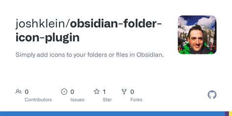 Github Joshklein Obsidian Folder Icon Plugin Simply Add Icons To