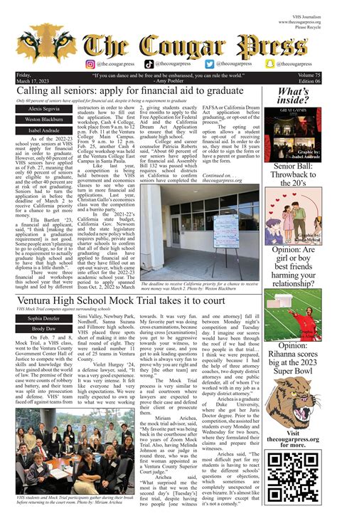 75 06 March 17 2023 By The Cougar Press Issuu