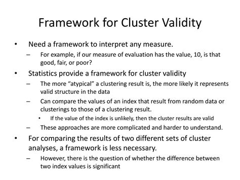 Ppt Cluster Validation Powerpoint Presentation Free Download Id236814