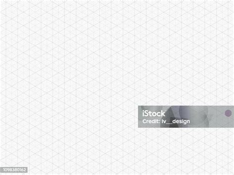 아이소메트릭 격자선을 상세한 높은 품질 삼각형 그래프 용지입니다 완벽 한 패턴입니다 디자인을 위한 벡터 격자 서식 파일입니다