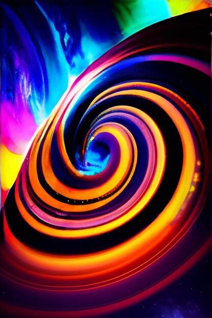 Premium Photo A Colorful Art Background With A Colorful Ring And A