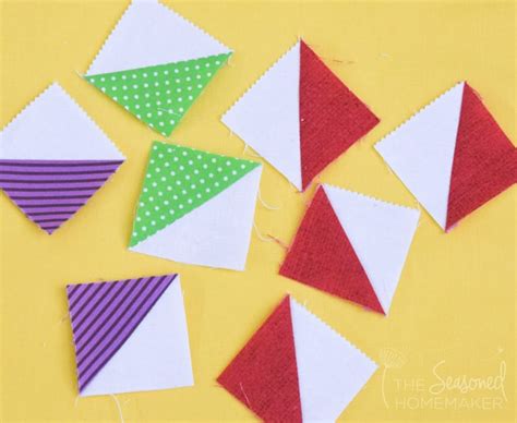 How To Make Easy Half Square Triangles