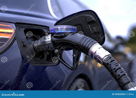 Hydrogen Fueling Station With Wind Turbine And Car In Sustainable