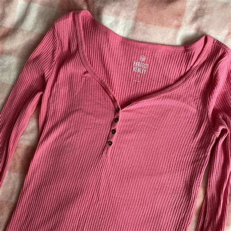 Pink Long Sleeve Top Pinktop Depop