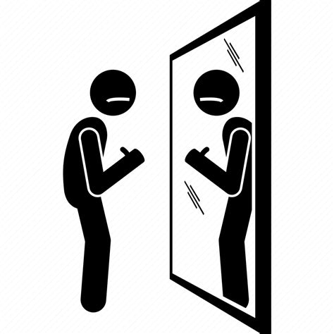 Self Assured Self Oneself Assurance Assure Assured Mirror Icon