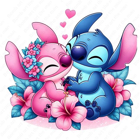 Stitch And Angel Png Stitch And Angel Clipart Stitch Love Design