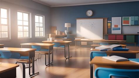 Premium Ai Image Back To School In A Study Classroom Performance