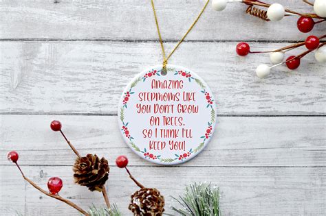 Funny Stepmom Ornament Stepmom Christmas Ts Ts From Etsy Uk