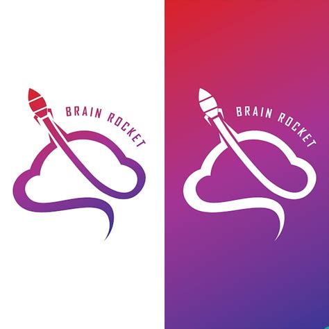 Premium Vector Brain Rocket Logo And Vector With Slogan Template