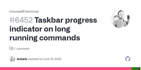 Taskbar Progress Indicator On Long Running Commands Issue