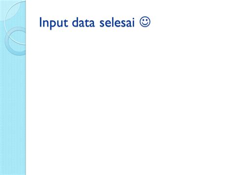 Langkah Langkah Input Data Ke Ms Excel