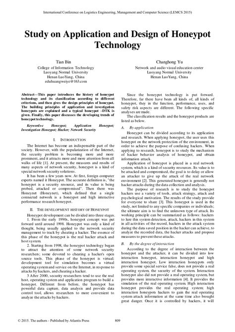 Pdf Study On Application And Design Of Honeypot Technology
