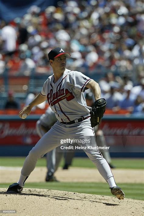 Atlanta Braves Greg Maddux In Action Pitching Vs Florida Marlins