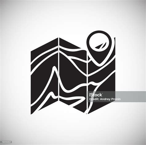 그래픽 및 웹 디자인 현대 간단한 벡터 기호에 대 한 흰색 바탕에 베이스 캠프 위치 아이콘 인터넷 개념입니다 웹사이트 디자인 웹 버튼 또는 모바일 애플 리 케이 션에 대 한